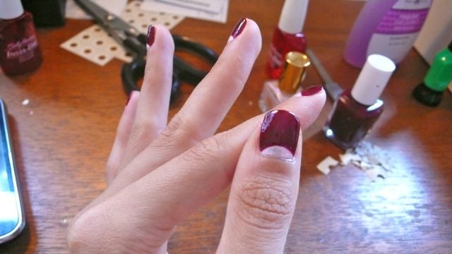 How To Do A 30s Style Moon Manicure