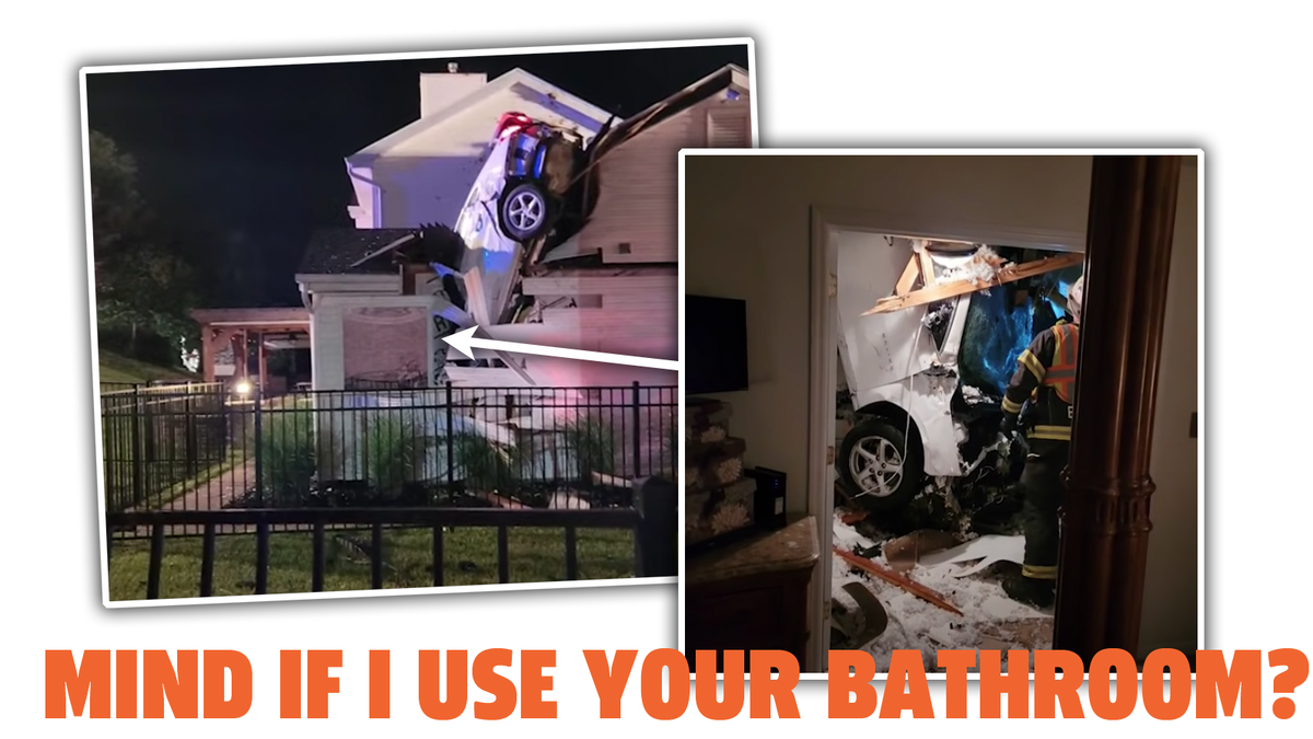 People Sleeping In Bed Woken By Car Crashing Through Their Roof