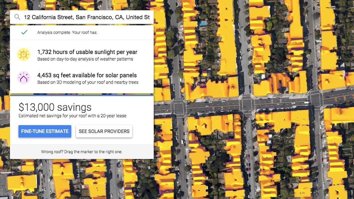 Google's Project Sunroof makes it easer to install solar panels on your ...