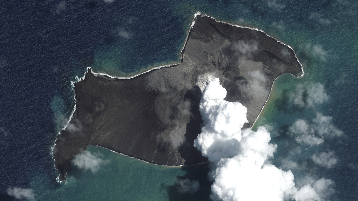 Heartbreaking Satellite Images Show Tonga Volcano Devastation