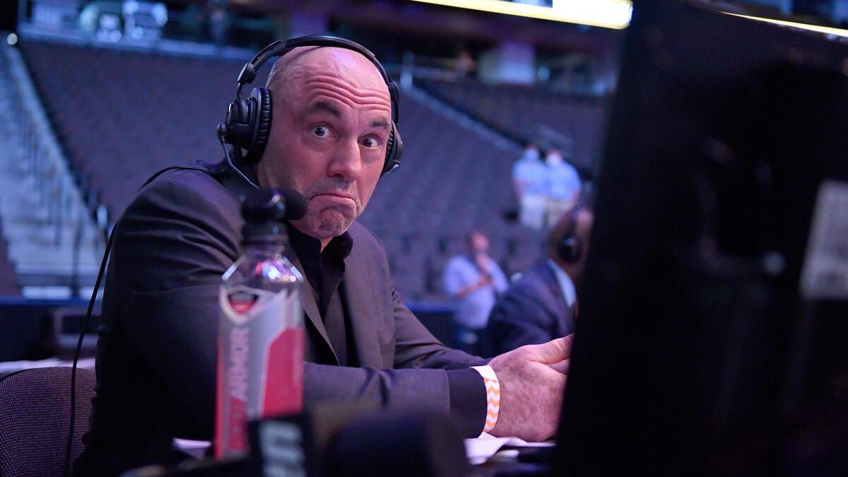 Joe Rogan, a man with 200 million listeners, is afraid of being silenced