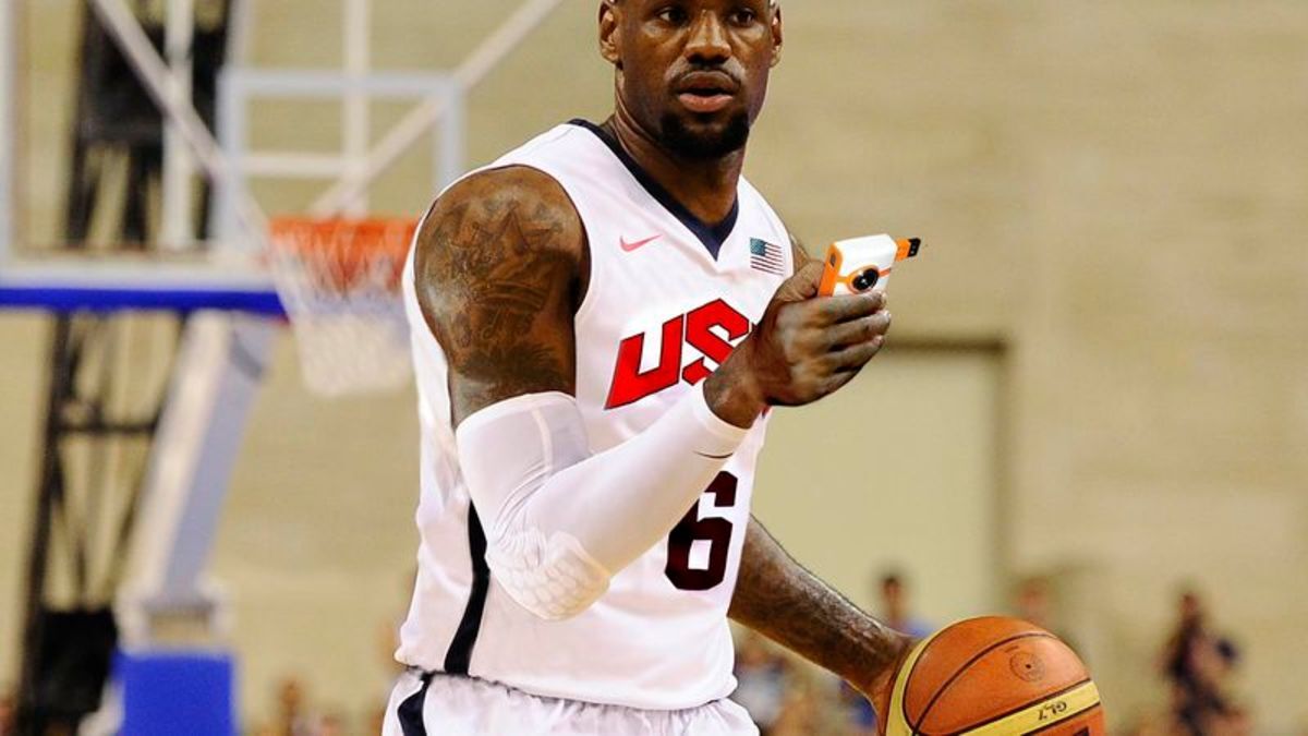 Excited LeBron James Captures Olympic Memories By Shooting Video While ...