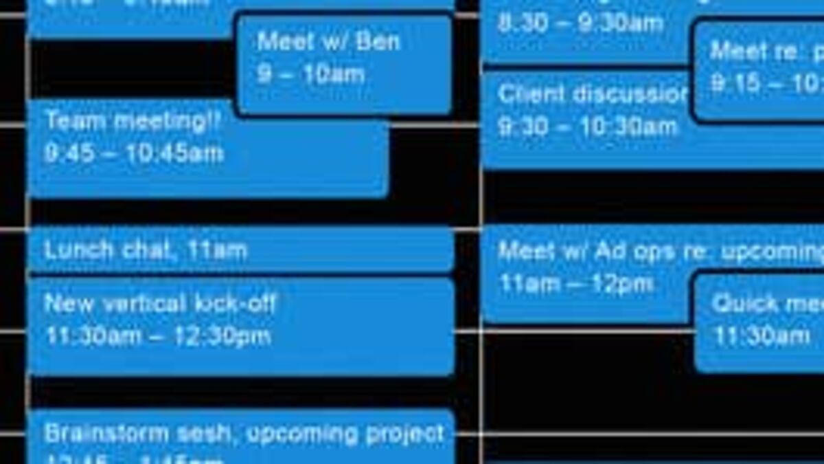 How to have fewer meetings