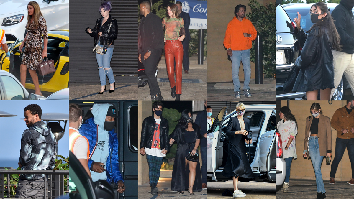Celebrities Dining Out Without Masks Around Los Angeles: Pictures