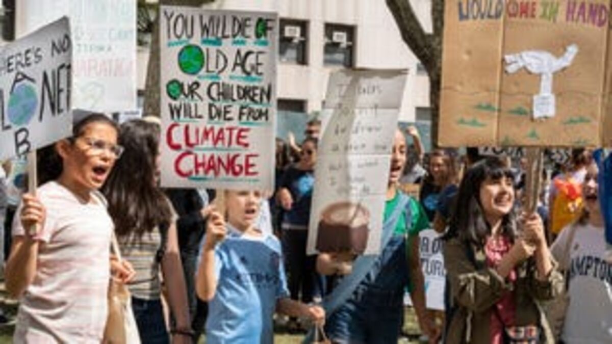 Young girls lead climate action