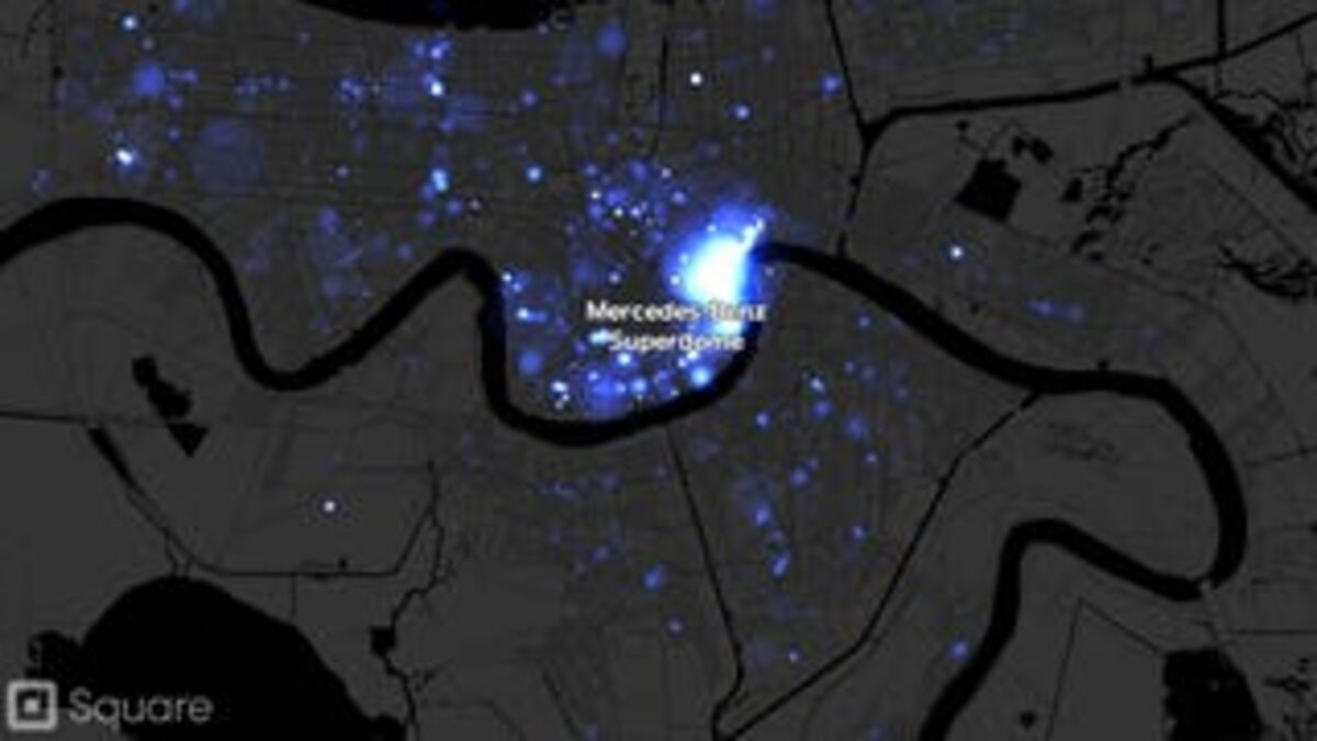 This heat map from Square shows how local commerce exploded around the ...