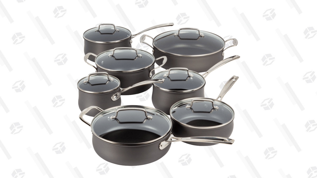 Outfit Your Kitchen With The Cuisinart 14 Piece Nonstick Hard Anodized