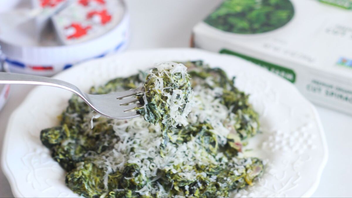 Make Lazy Creamed Spinach With Processed Cheese