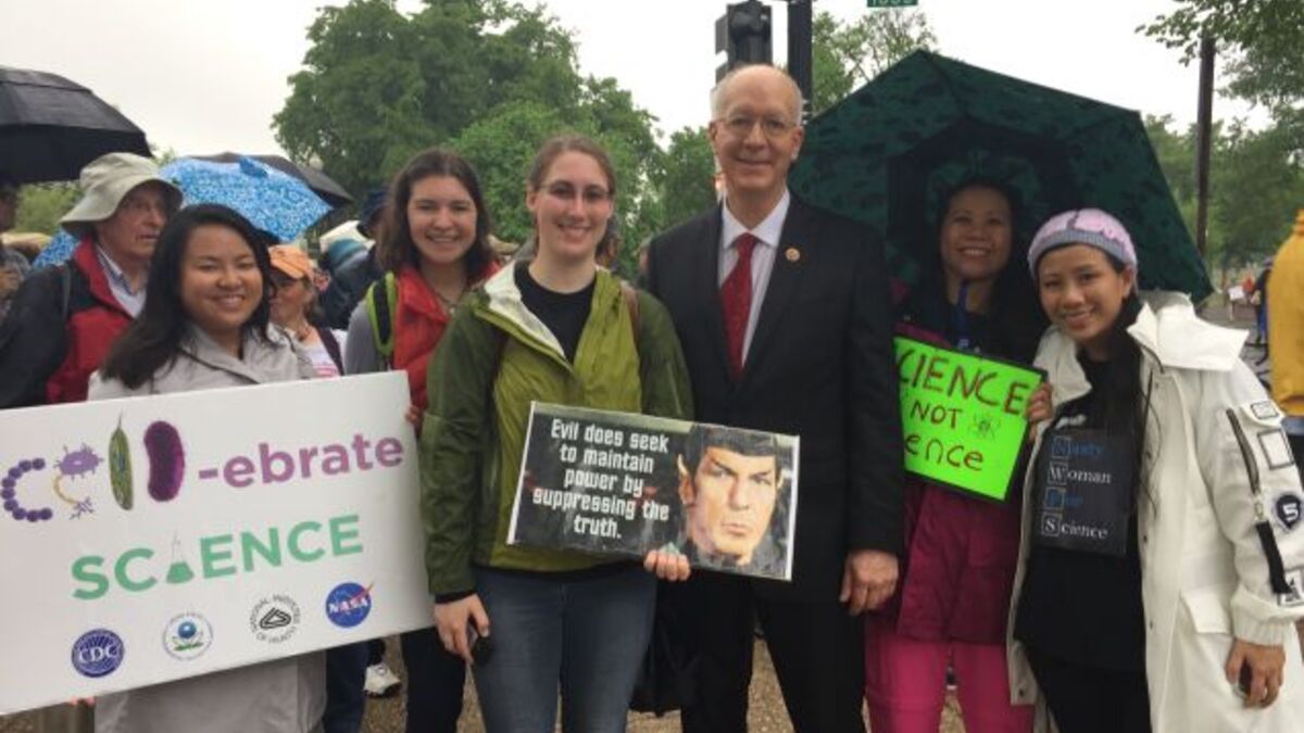 At the March for Science, Congress's Lone Scientist Pines for Company