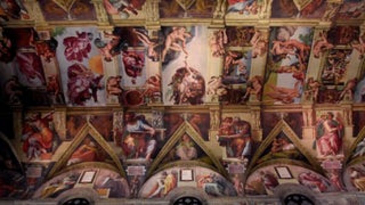 Vatican Officials Quietly Paint Over Part Of Sistine Chapel Where ...