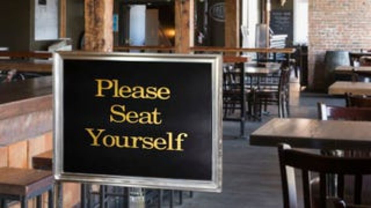 Restaurant Hostess Loses Job To ‘Please Seat Yourself’ Sign