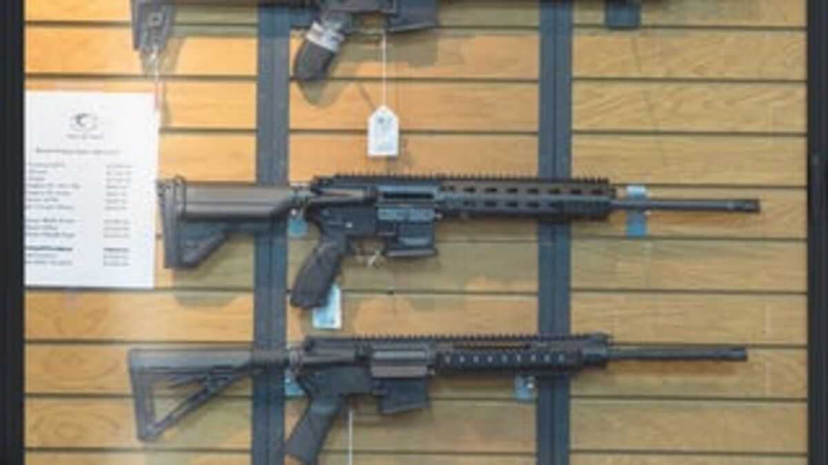 Glass-Encased AR-15 Behind Gun Shop Counter In Safest Hands It Will Ever Be