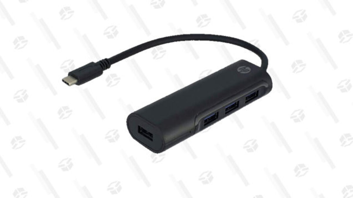 HP's 4-Port USB-C Hub is Only $17 Today