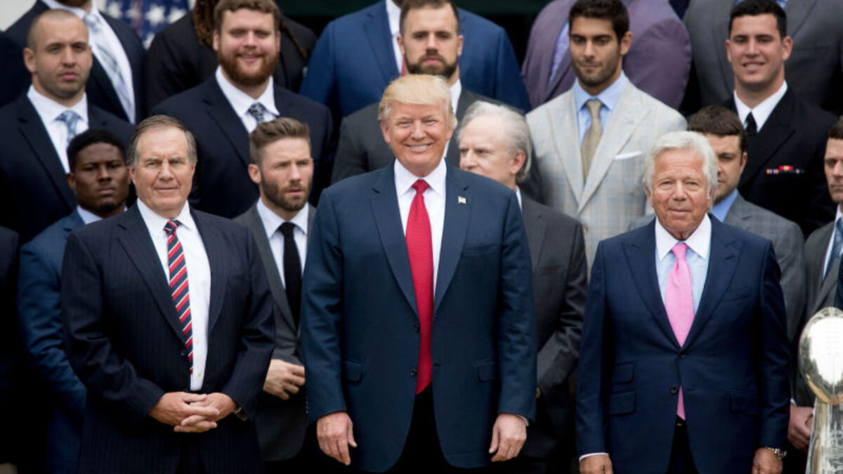 Donald Trump Celebrates His Very Good Friends, The Patriots, With A ...