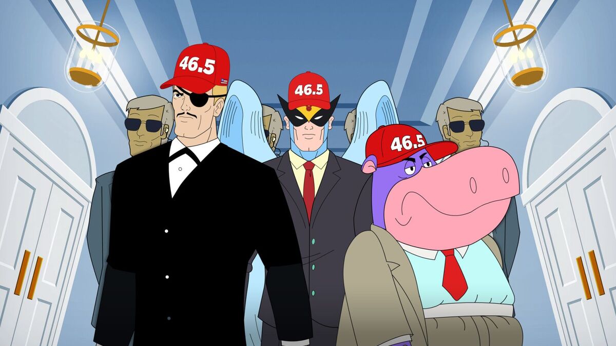 Ha ha! Harvey Birdman's back, and it feels just like old times