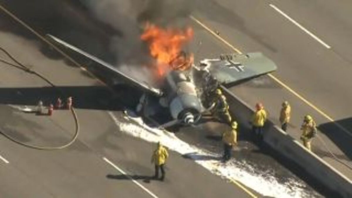Nazi Plane Crashes In Los Angeles