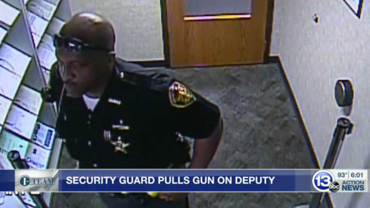 Watch White Security Guard Pulls Gun On Black Cop In Full Uniform