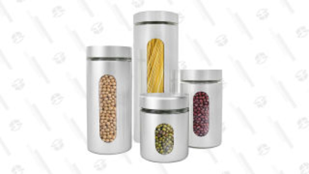 Modernize Your Pantry With These Futuristic Canisters For $18
