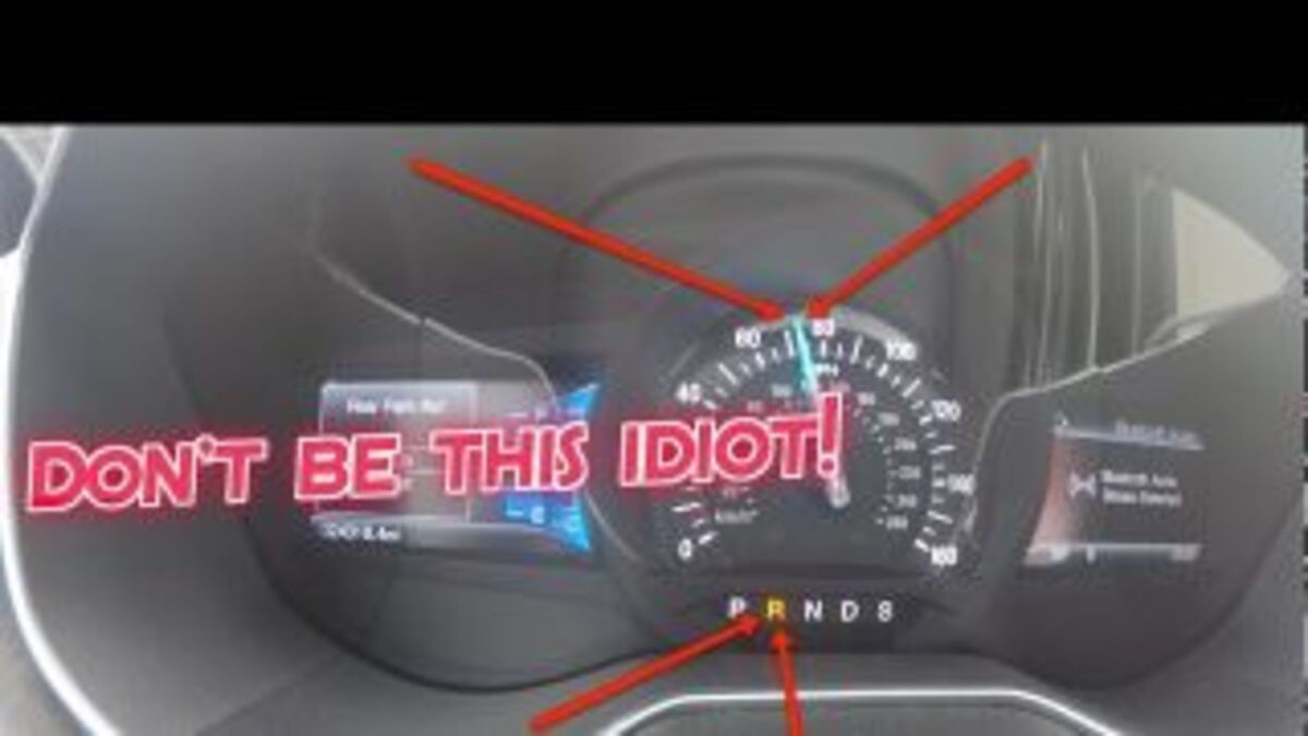 Watch A Guy Put His Car In Reverse At 70 MPH