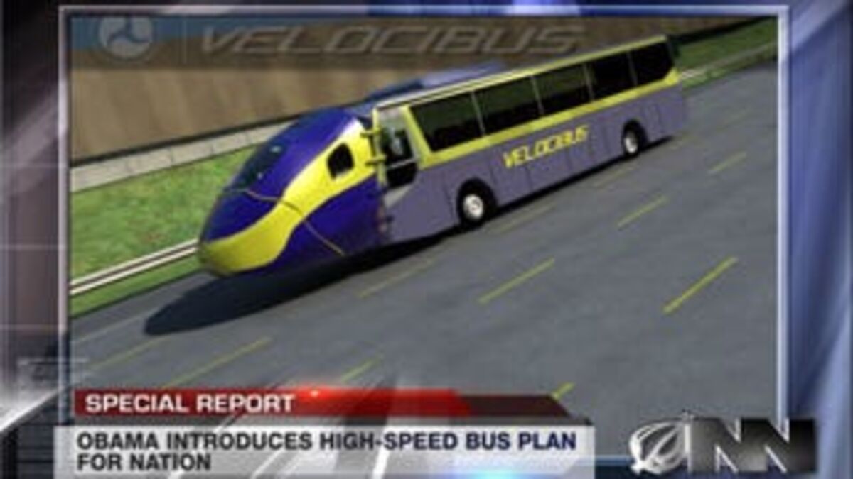 Obama Replaces Costly High-Speed Rail Plan With High-Speed Bus Plan