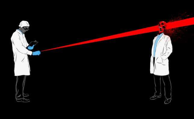 How Many Laser Pointers Would It Take to Kill a Human?