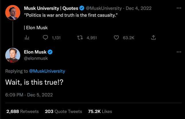 14 Times Elon Musk Agreed With Himself on Twitter