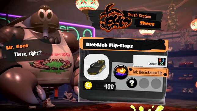 Splatoon 3's Best New Feature Is A Shoe Store Run By A Crab