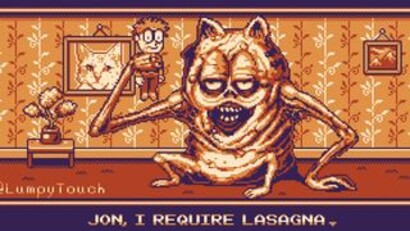 Garfield, Only He's A Nightmarish Monster Starring In A Game Boy Game ...