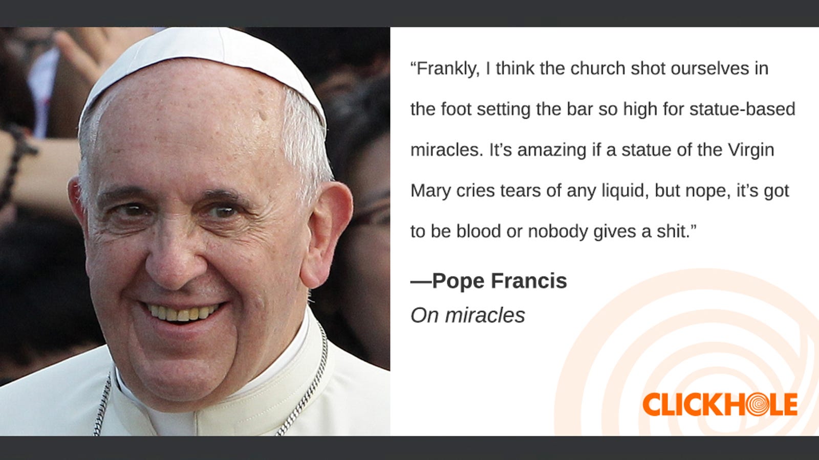 Find Out What Pope Francis, Elon Musk, And Eric Bana Have To Say Find Out What Pope Francis, Elon Musk, And Eric Bana Have To Say