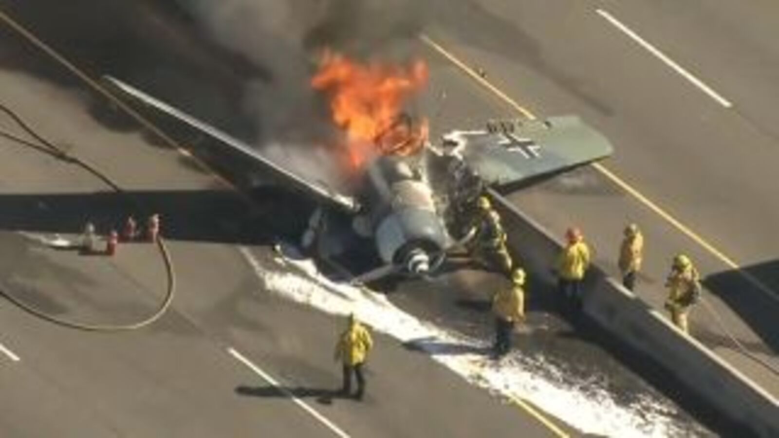 Nazi Plane Crashes In Los Angeles