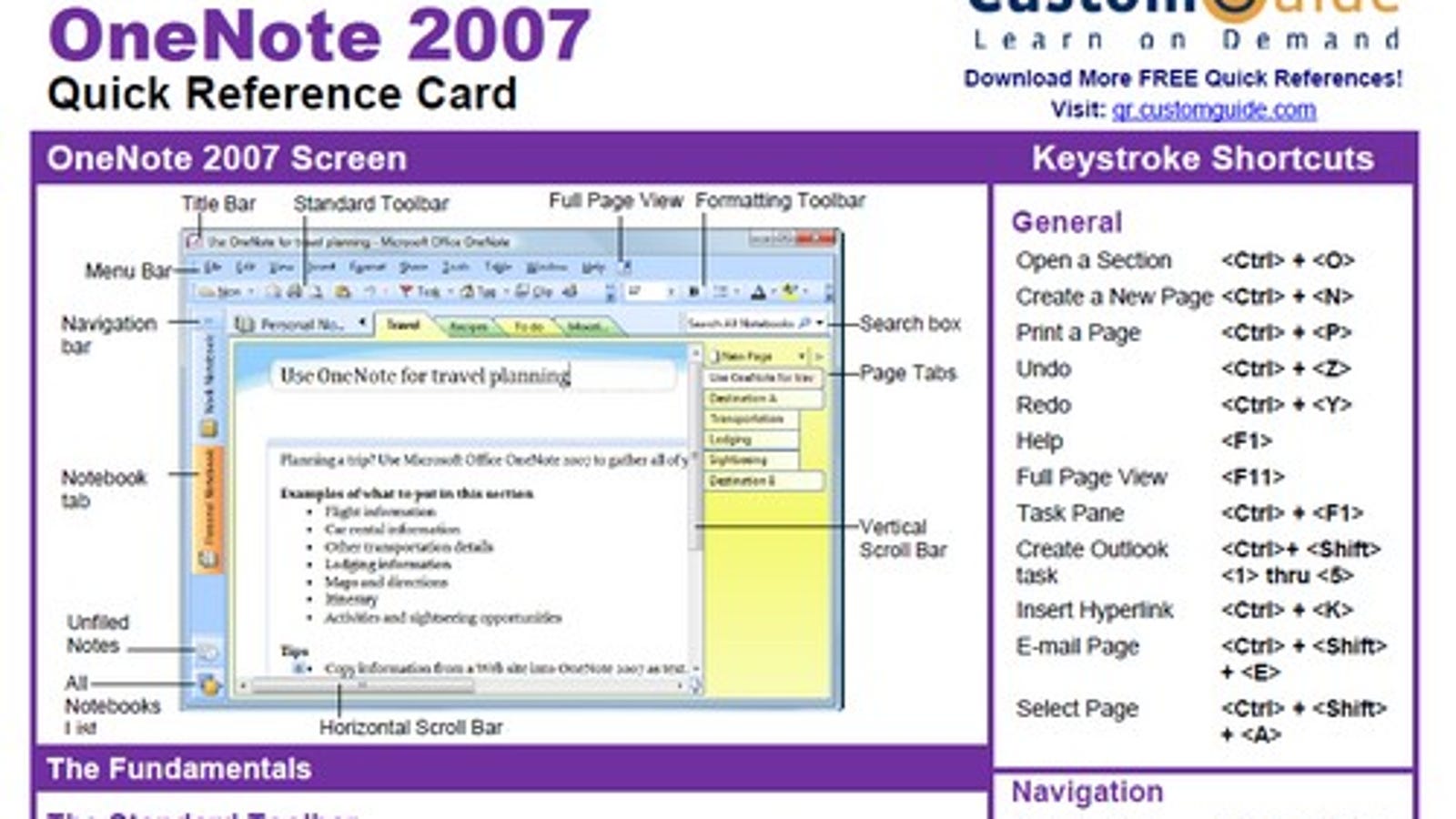 Customguide Provides Quick Reference Sheets For Microsoft Apple And