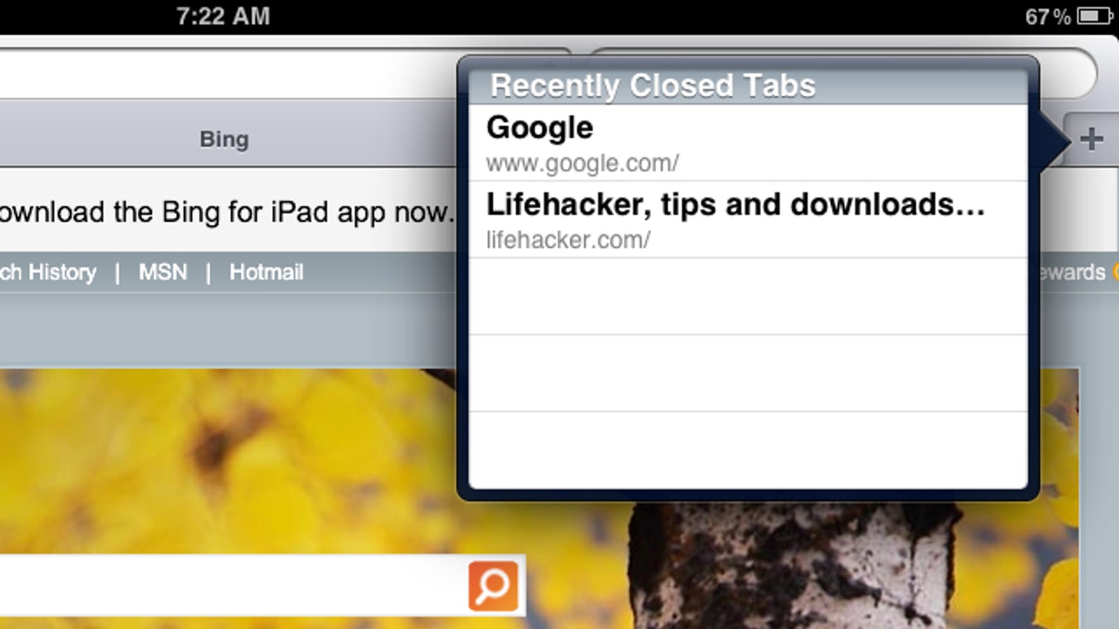 Reopen Recently Closed Tabs in Safari for iPad Reopen Recently Closed Tabs in Safari for iPad