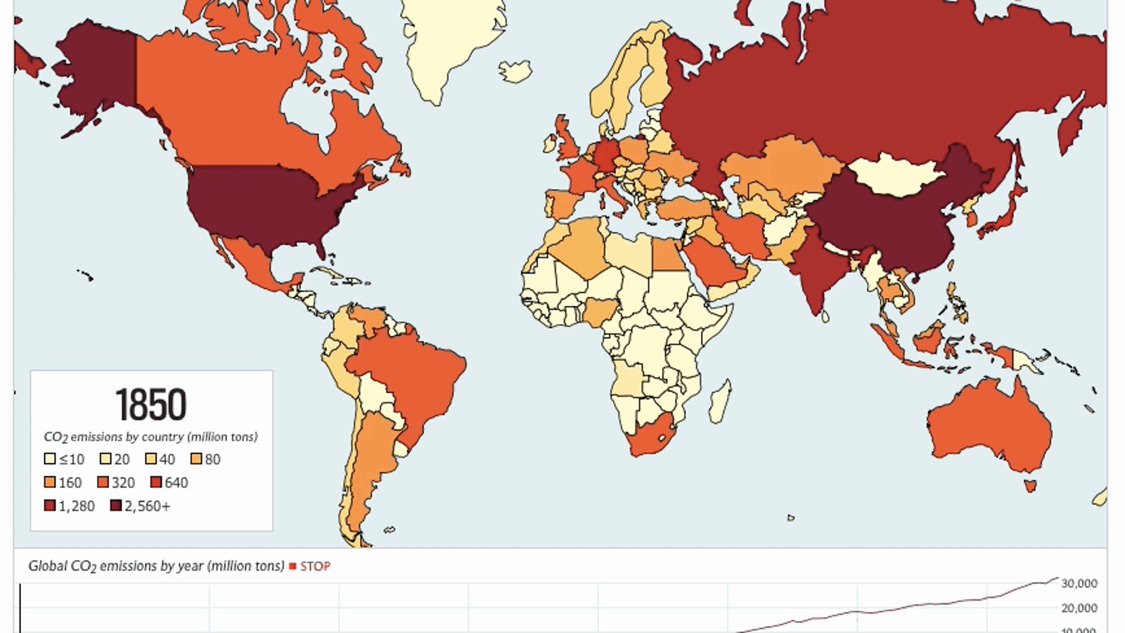 An Animated Map Of The Last 160 Years Of Carbon Emissions Worldwide An Animated Map Of The Last 160 Years Of Carbon Emissions Worldwide