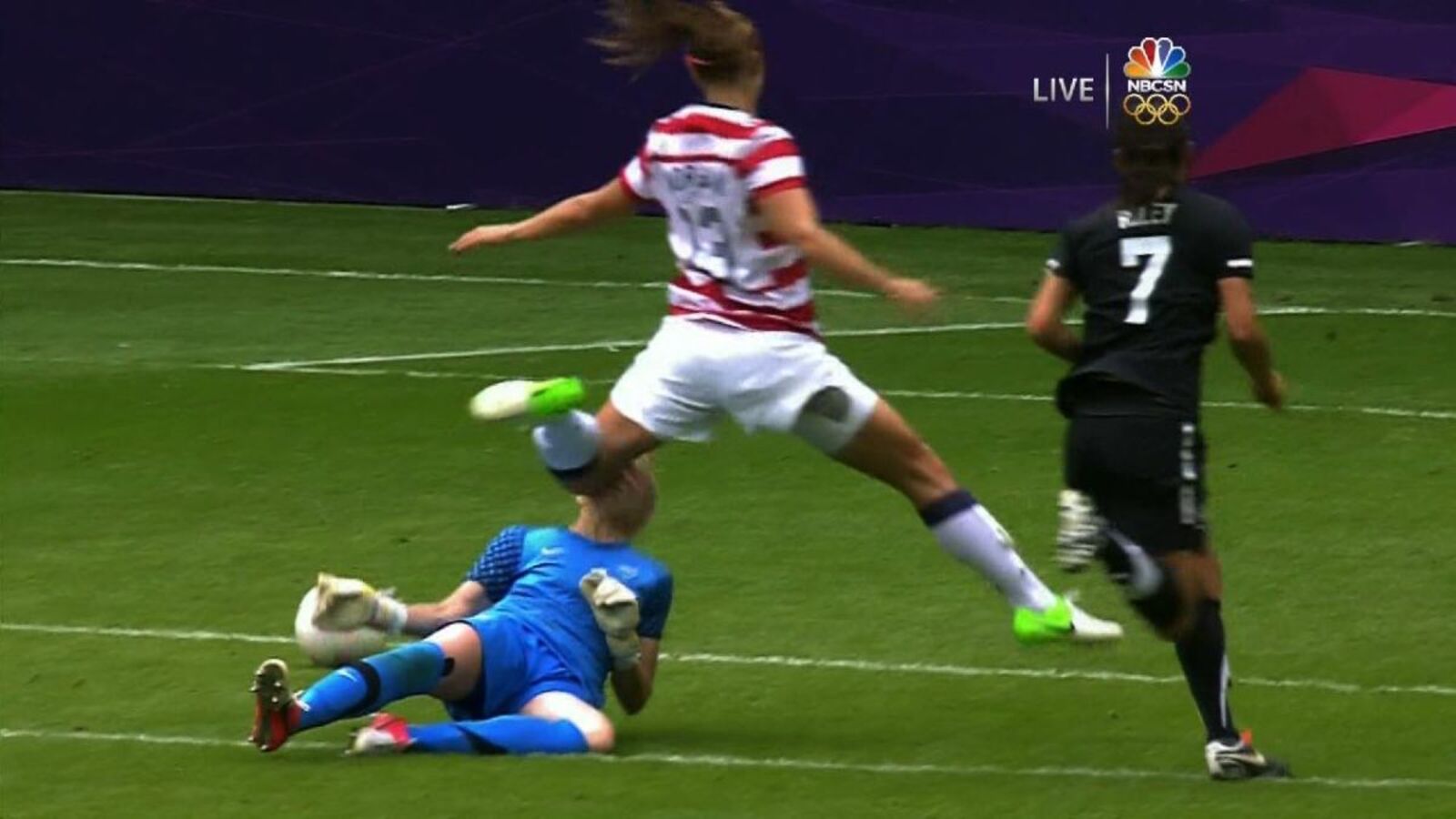 Alex Morgan's Knee Obliterated A Kiwi Goalie's Face