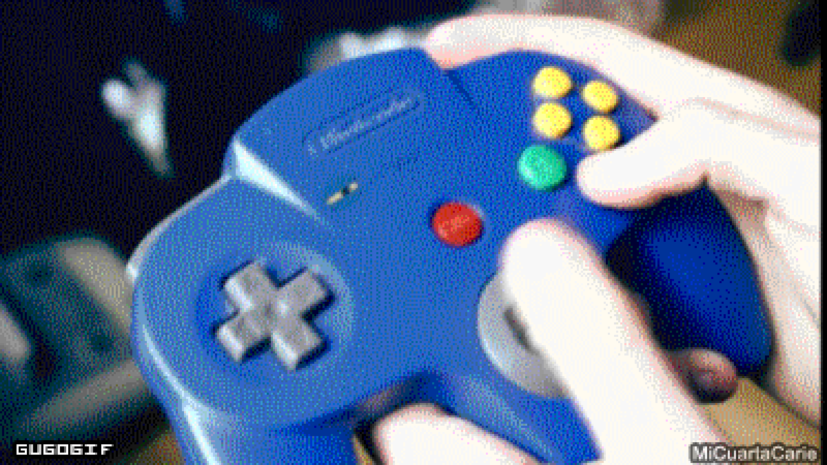 A Real Man Knows How to Turn on the N64 and Push Its Buttons (NSFW)