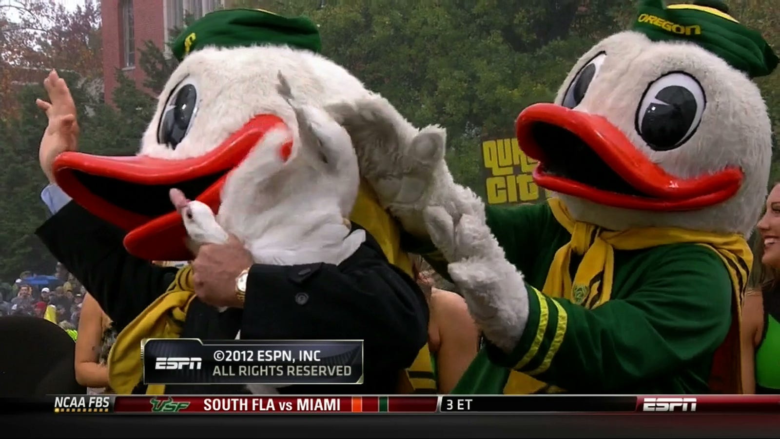 Lee Corso Almost Killed A Duck On College Gameday