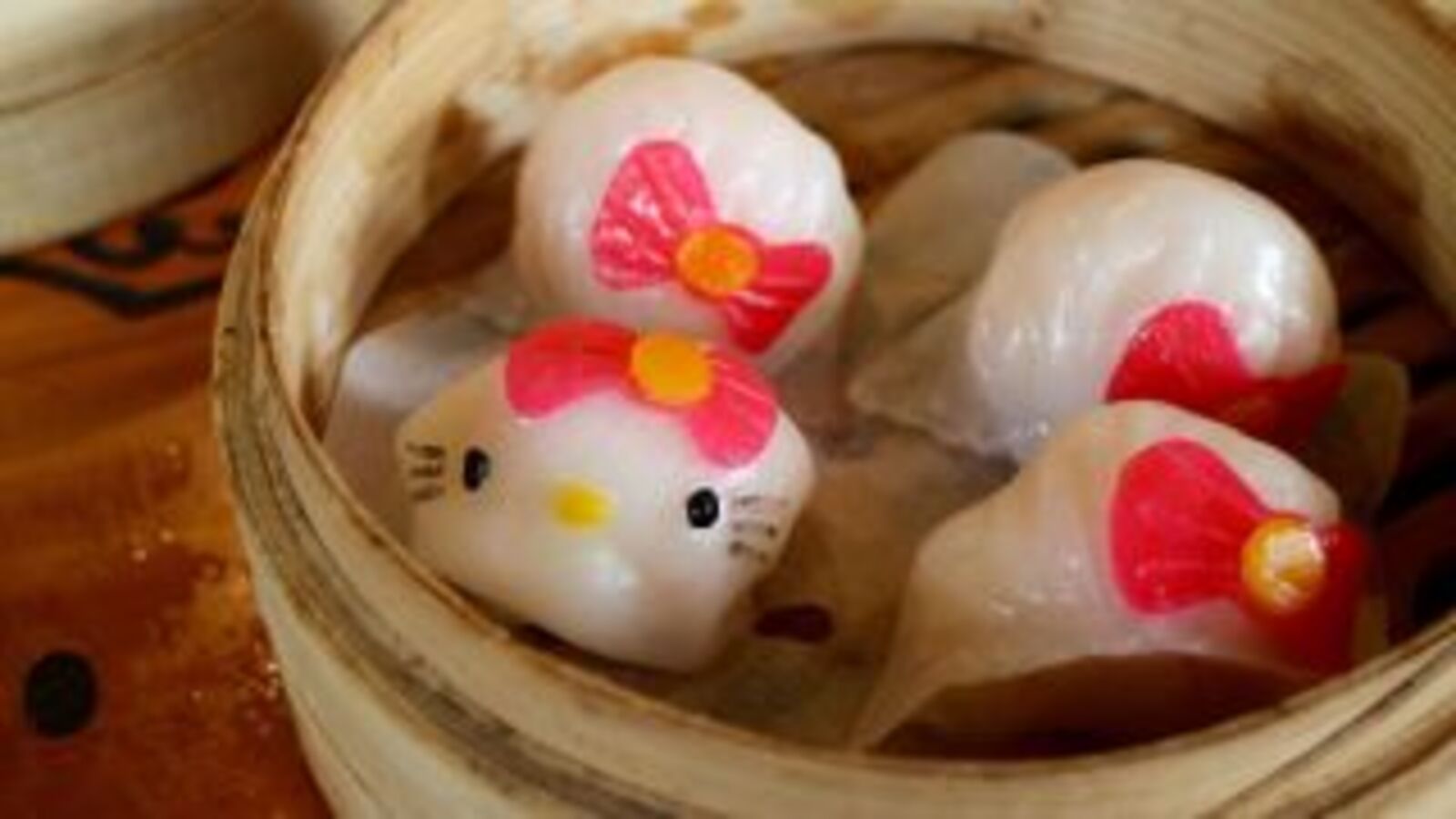 Inside the Hello Kitty dim sum restaurant