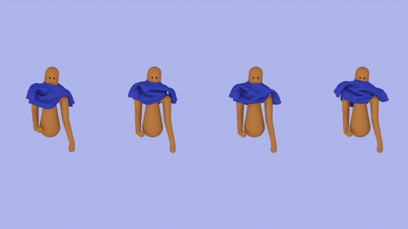 These Animated AI Bots Learned to Dress Themselves, Awkwardly