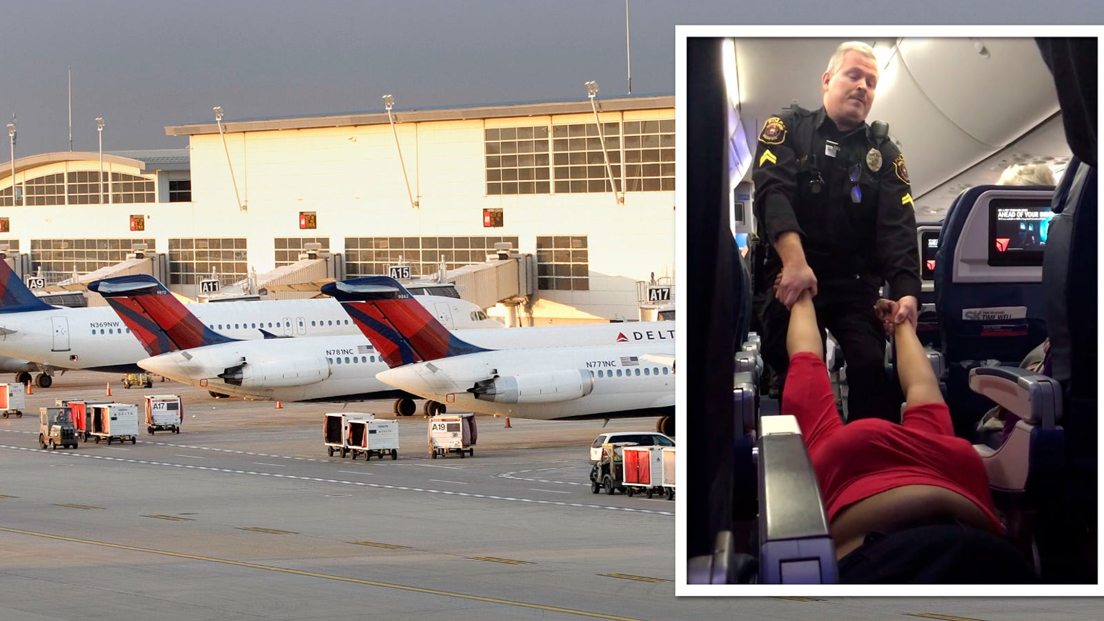 Woman Dragged Off Flight By Police For Blowing Through Gate Personnel