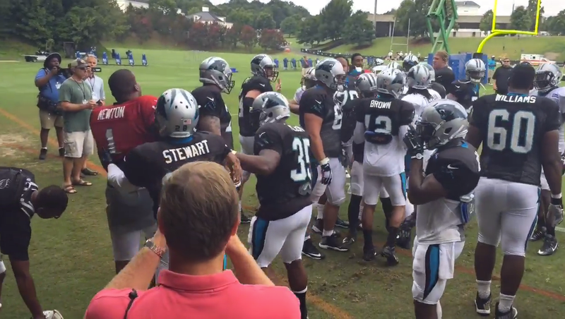 Cam Newton Mashes Josh Norman In Training Camp Fight Cam Newton Mashes Josh Norman In Training Camp Fight