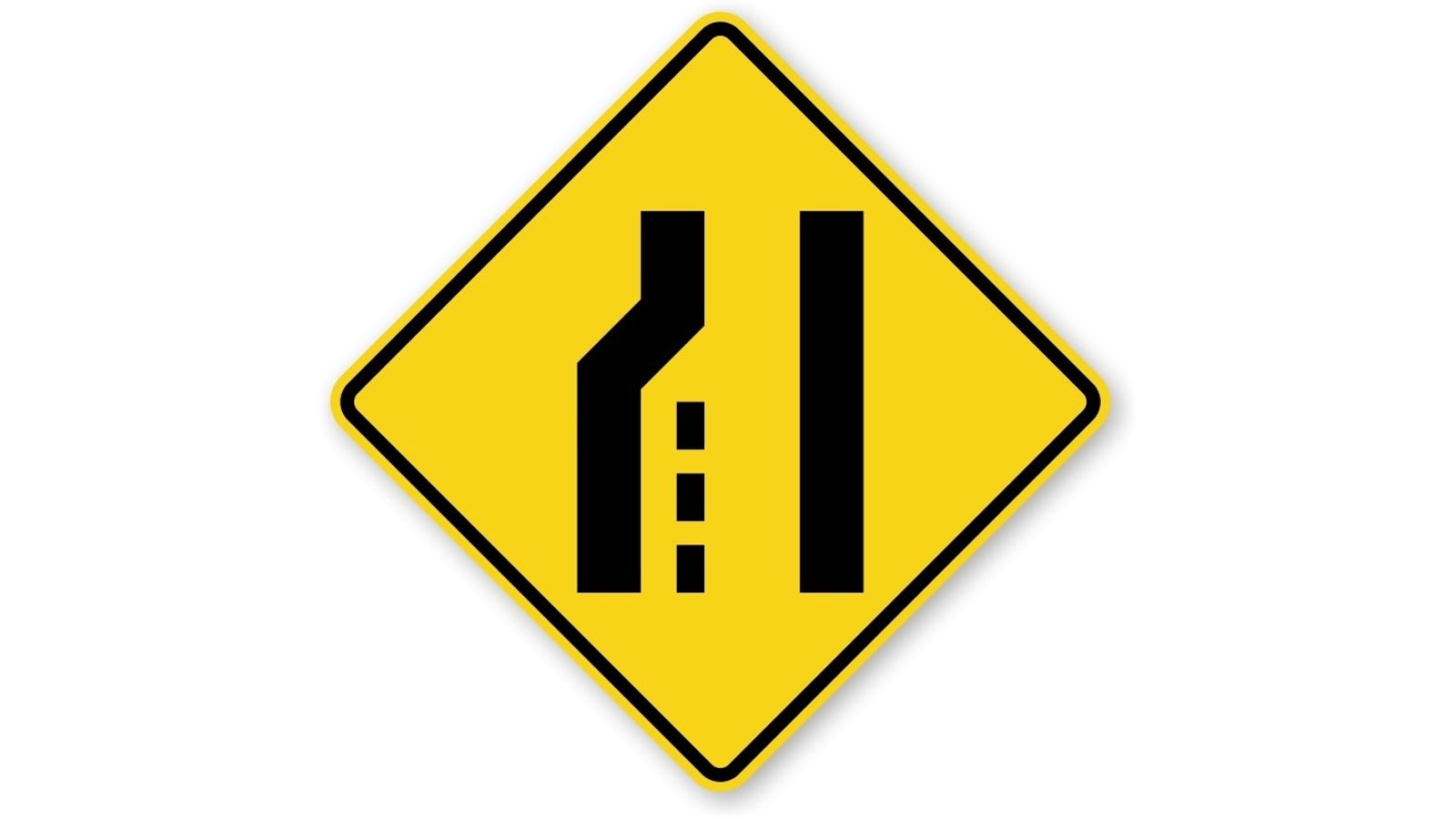Lane Ends; Merge Right Lane Ends; Merge Right