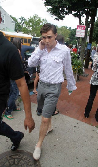 Chuck Bass Will Wear Shorts Whenever He Pleases