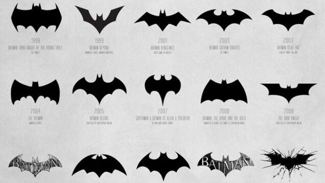 The Evolution of the Batman Logo, Visualized