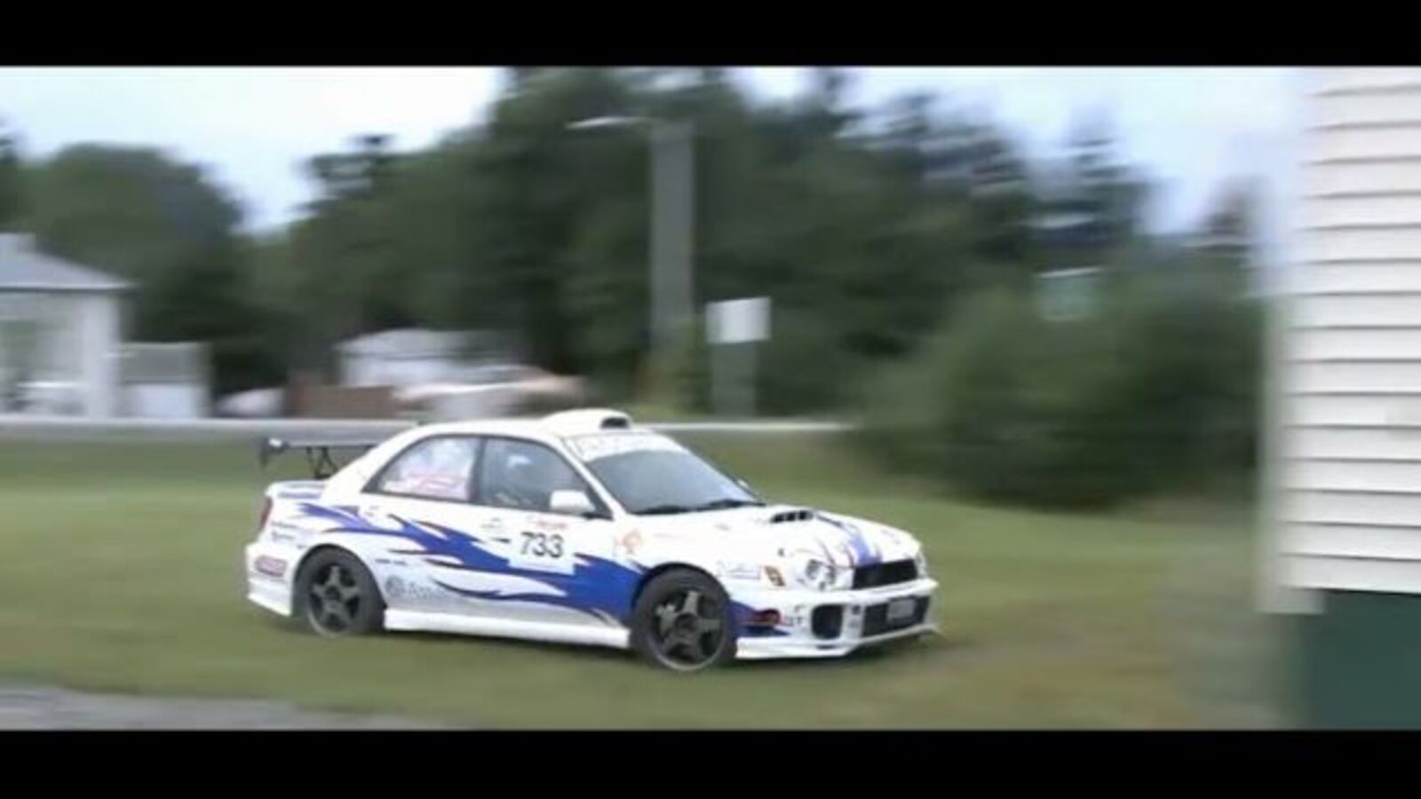 Watch This Subaru Rally Driver Just Casually Crash Into A House