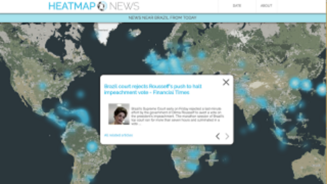 Heatmap News Shows You What’s Going on Around the World | Tech | Music