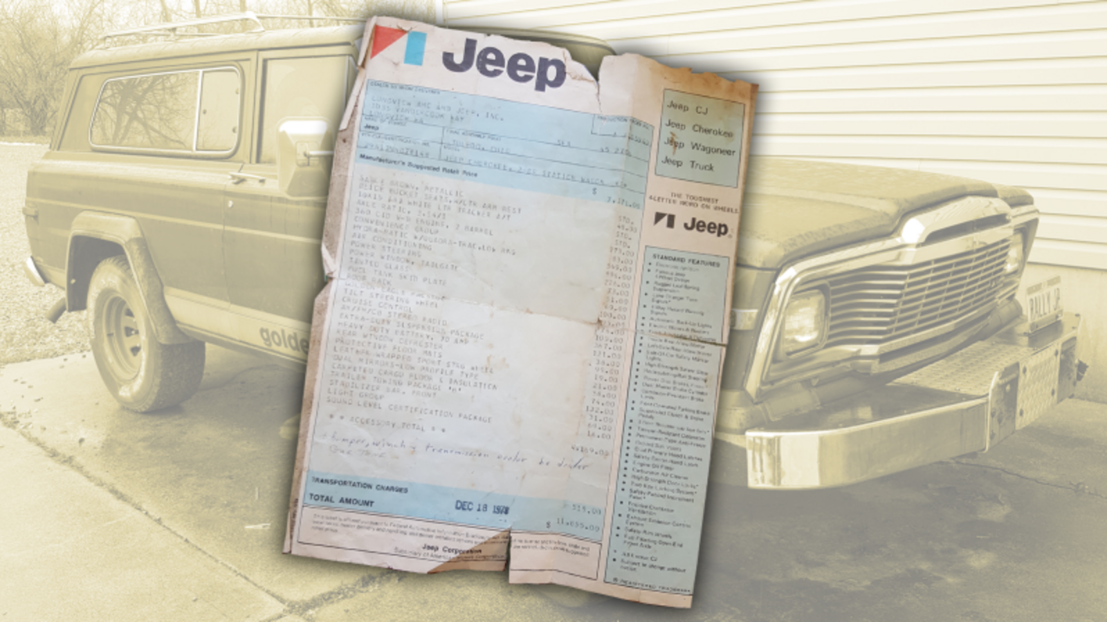 I Just Found My 1979 Jeep Cherokee Golden Eagle's Original Dealership ...