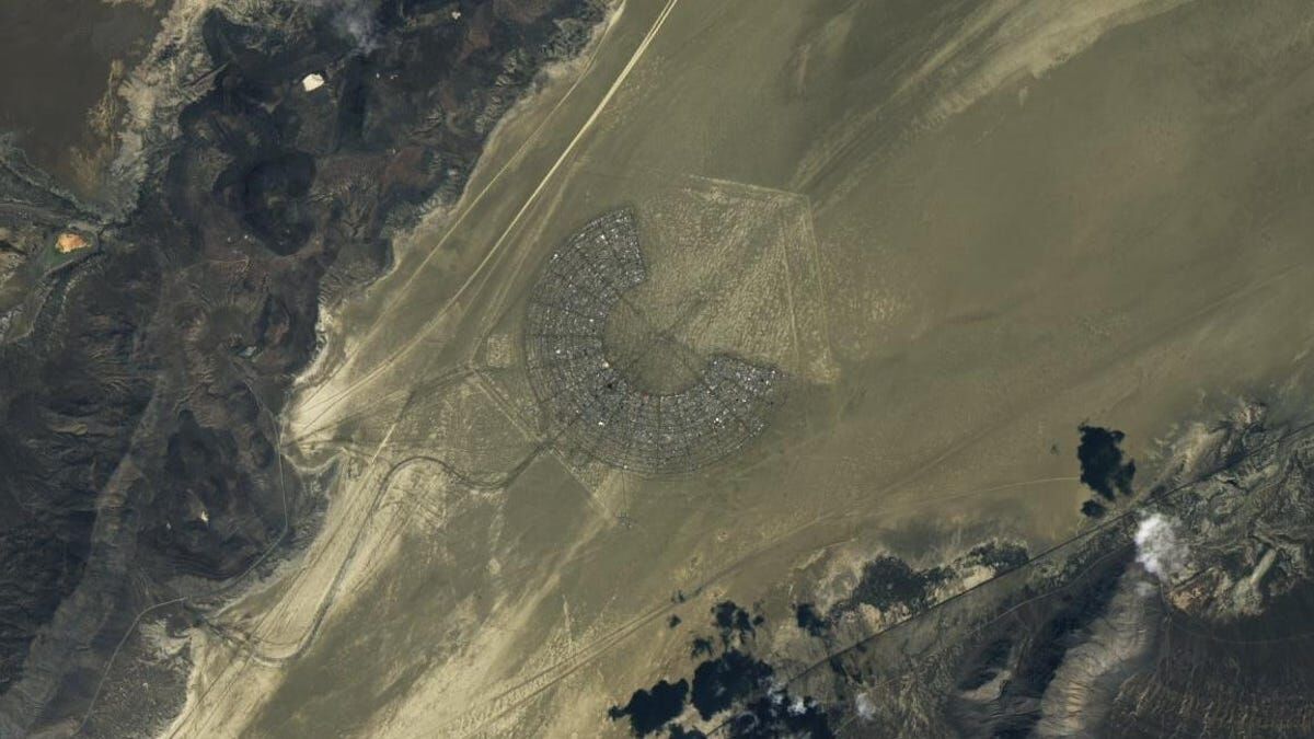 Satellite Photos Reveal Extent of Floods at Burning Man