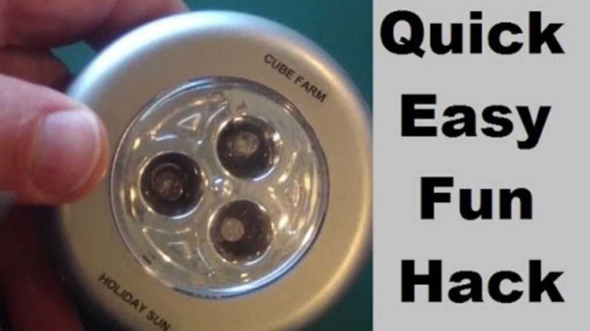 Turn a Cheap LED Puck Light Into a UV Blacklight or Colorful Holiday Light