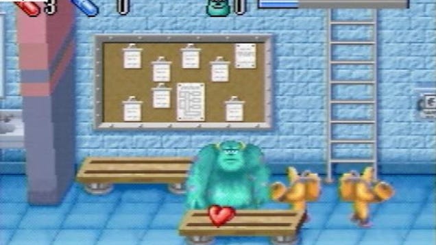 Monsters inc video game store