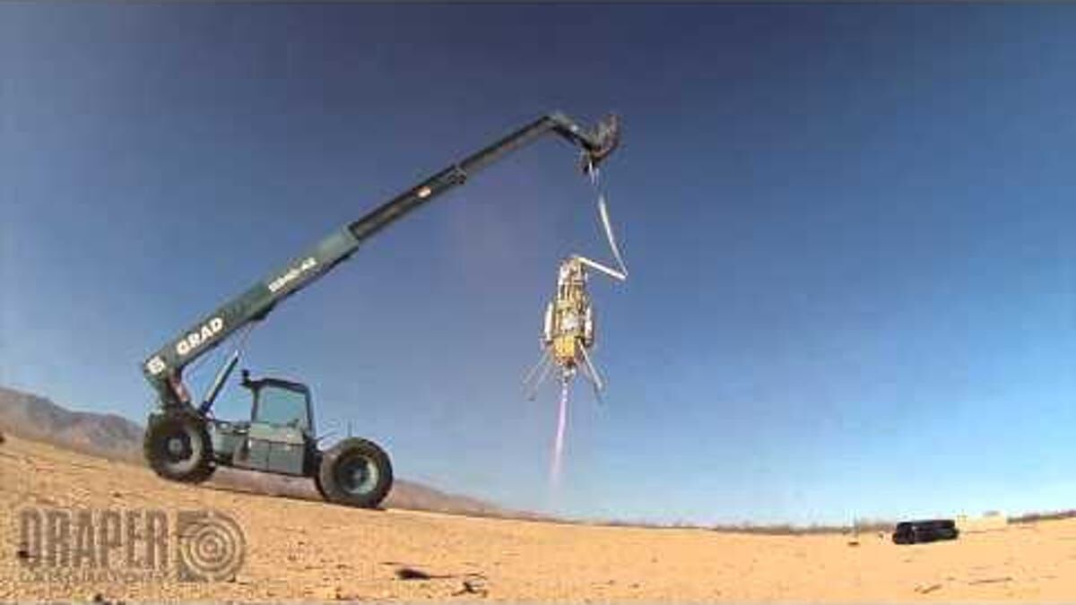 Strapping a Giant Space Engine to a Crane Looks Fun (Updated)